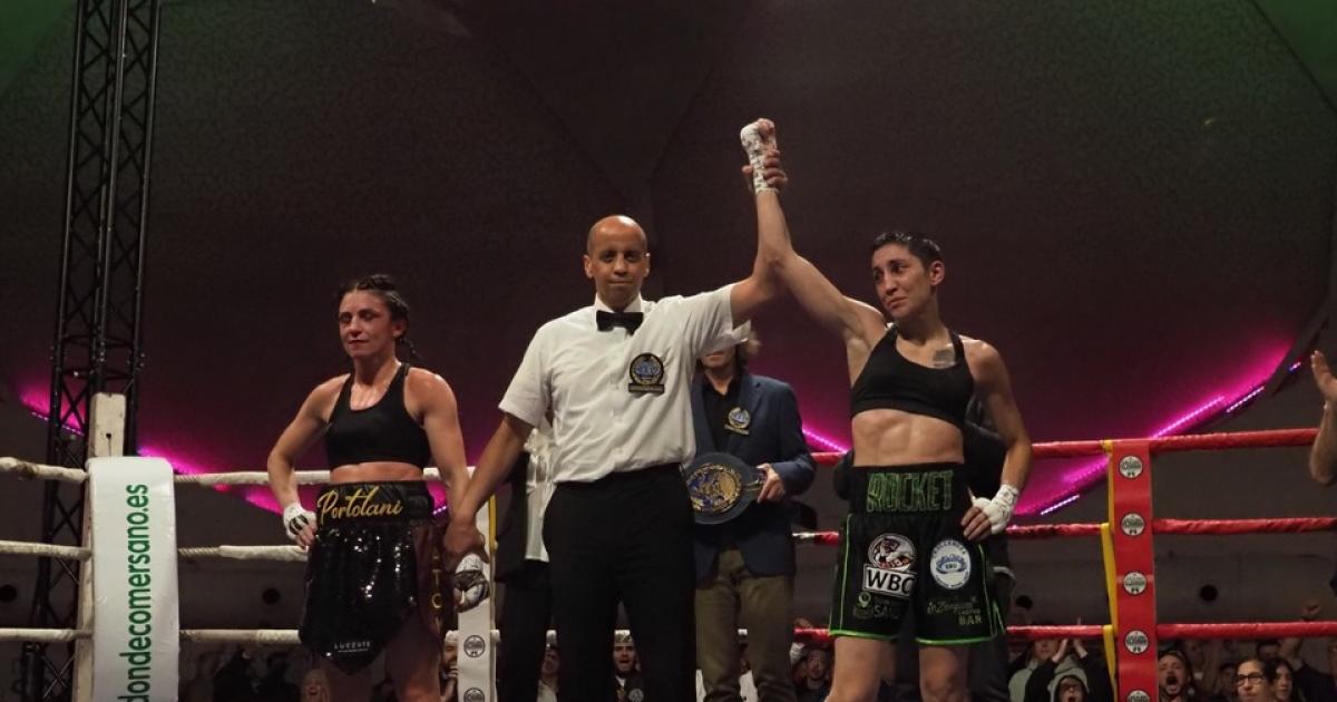 Fotos del combate por el título europeo para Isa Rivero