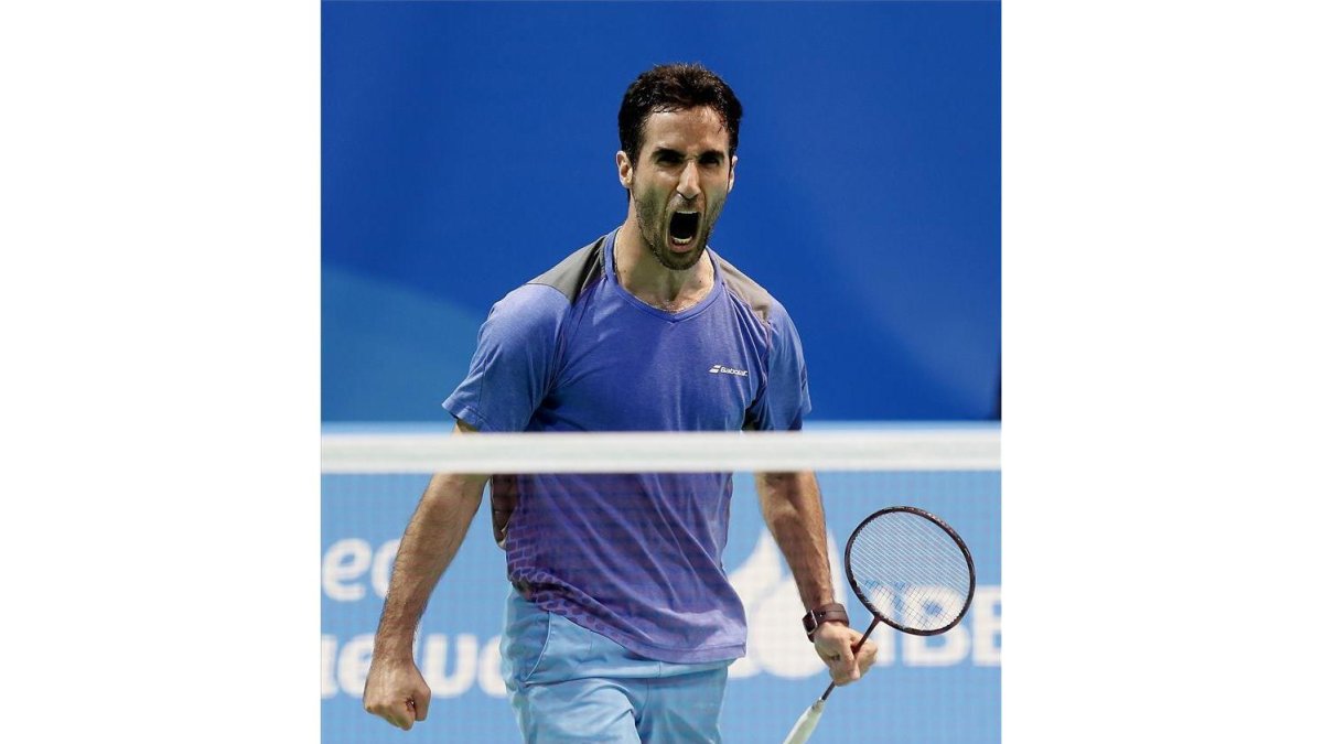 Pablo Abián, campeón de España de bádminton por partida doble
