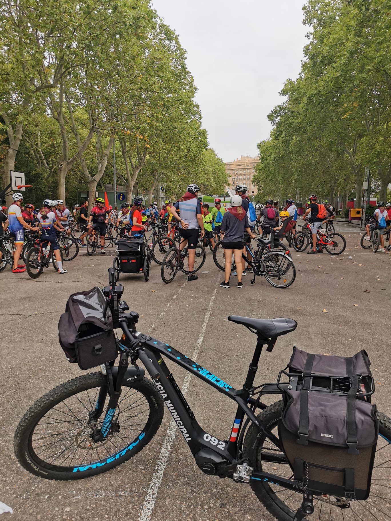 Marcha ciclista en Valladolid por los compañeros fallecidos en accidentes